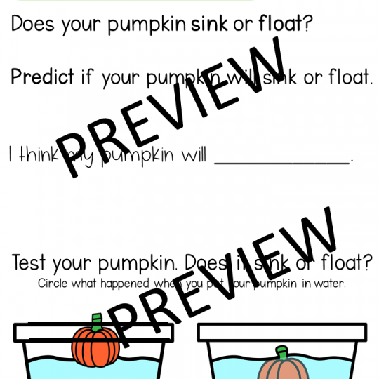 Pumpkin Activities + Pumpkin Investigation - Hands-On Teaching Ideas