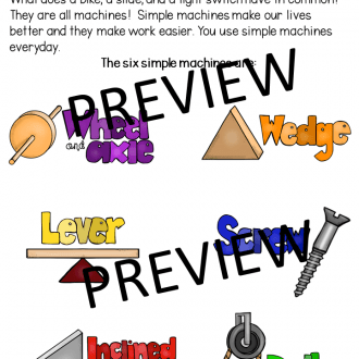 Simple Machines Unit - Student Booklet - Hands-On Teaching Ideas