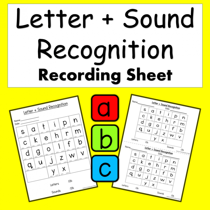 Letter Recognition and Letter Sound Assessment - Hands-On Teaching Ideas