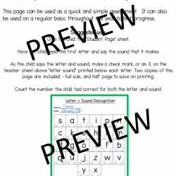 Letter Recognition and Letter Sound Assessment - Hands-On Teaching Ideas