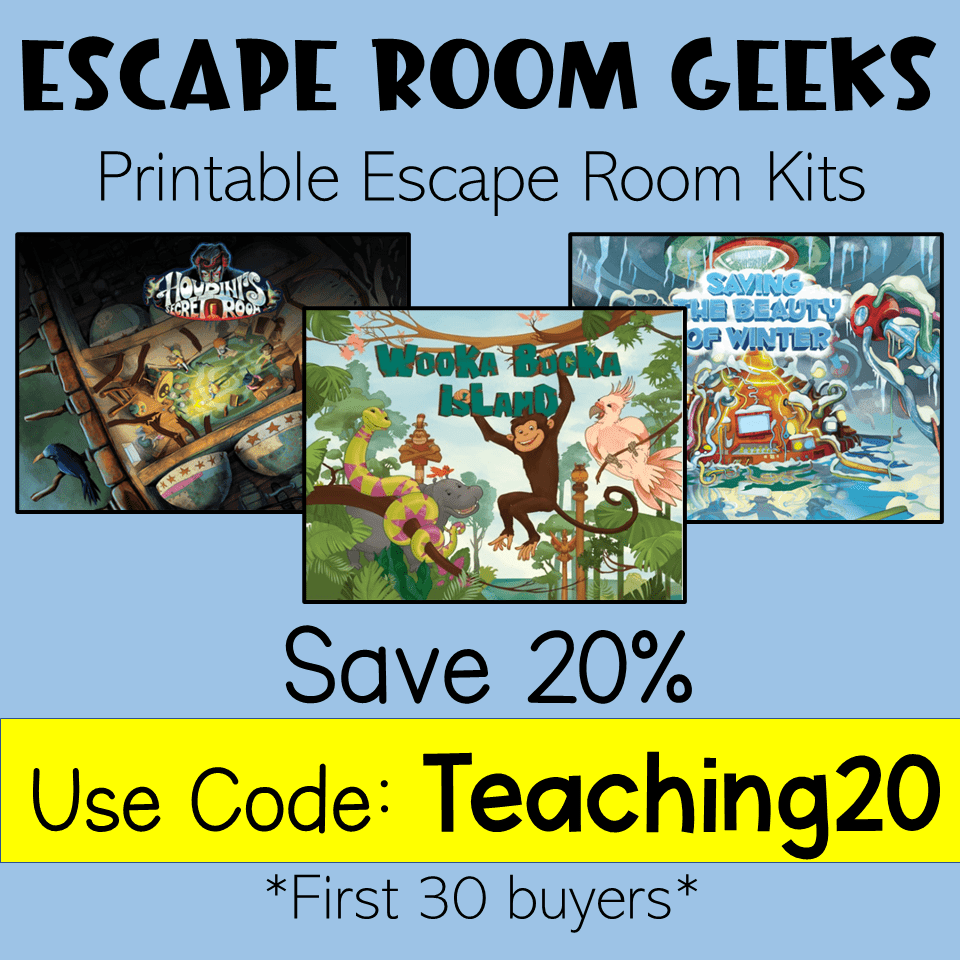 Printable Escape Room for Kids - Hands-On Teaching Ideas