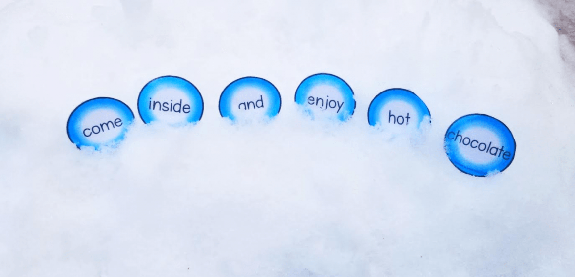 Winter Outdoor Learning Activity (FREE Printable)