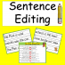 Sentence Editing and Writing for New Writers - Hands-On Teaching Ideas