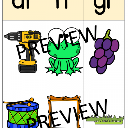 Consonant Blends Beginning Sounds Activity Cards - Hands-On Teaching Ideas