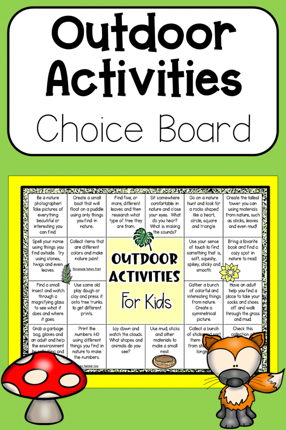 Outdoor Learning Activities Booklet for Kids