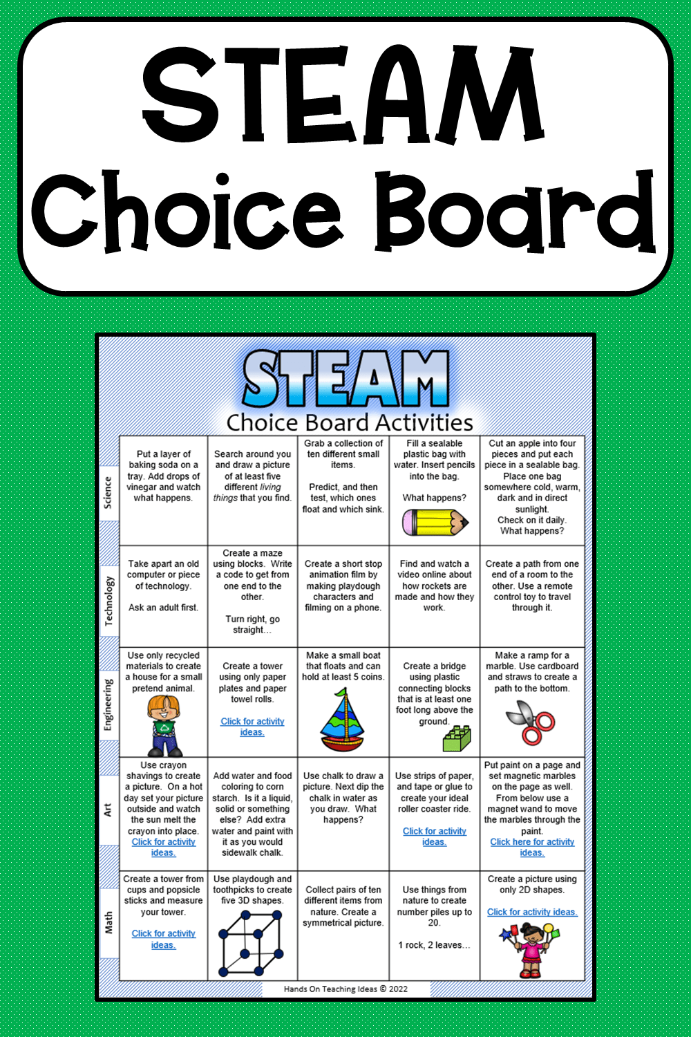 Subscribe for Free Resource Library and Emails - Hands-On Teaching Ideas