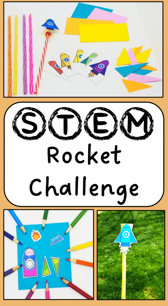 Straw Rocket STEM Challenge for Kids