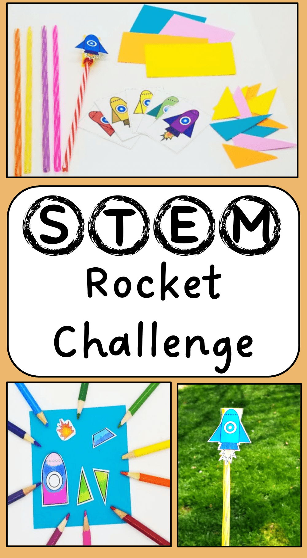 Straw Rocket STEM Challenge for Kids