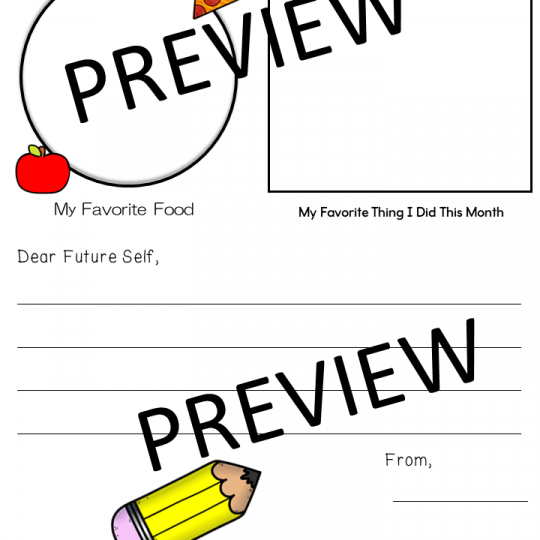 All About Me Time Capsule 10 and 12 Month Activity Flipbook - Hands-On ...