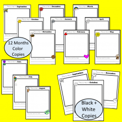 This is Me! Monthly Portraits and Printing Activity - Hands-On Teaching ...