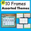 Ten Frames Assorted Themes for Year Round Hands-On Math Activities ...