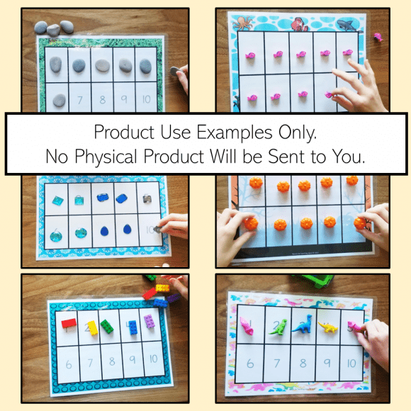Ten Frames Assorted Themes for Year Round Hands-On Math Activities ...