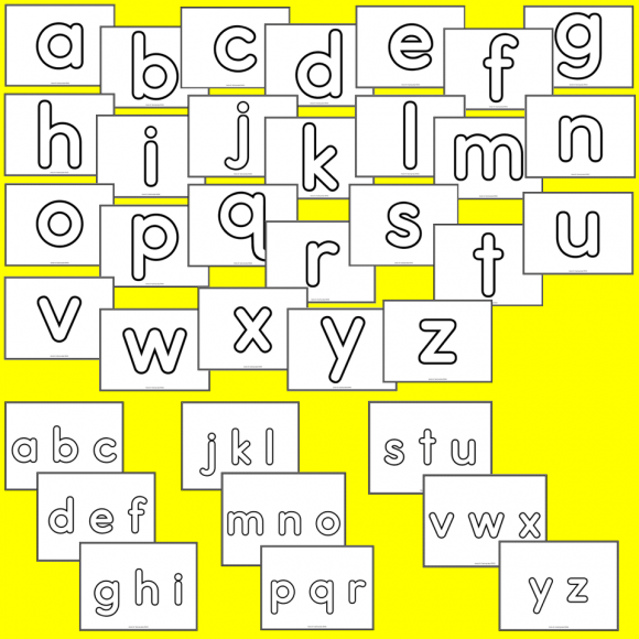 Alphabet Letter Mats - Hands-On Teaching Ideas