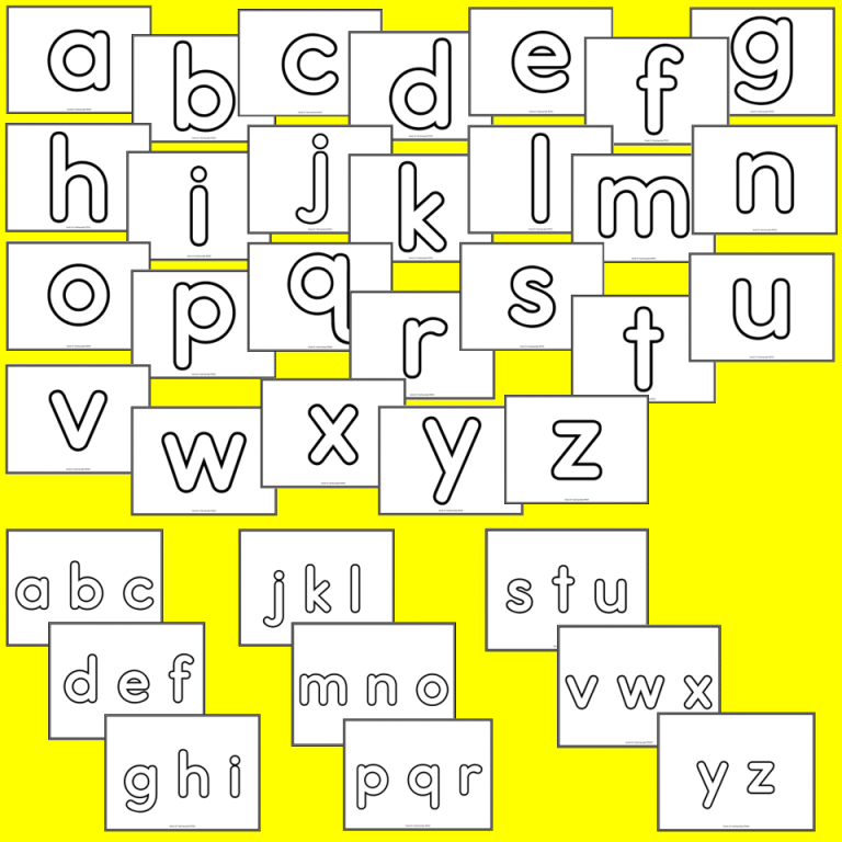 Alphabet Letter Mats - Hands-On Teaching Ideas