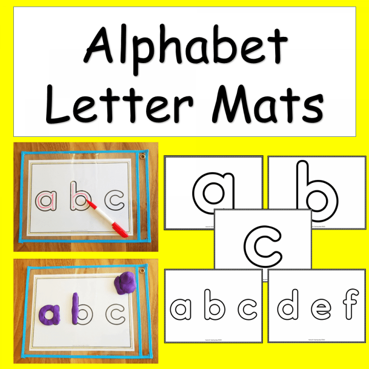 Alphabet Letter Mats - Hands-On Teaching Ideas