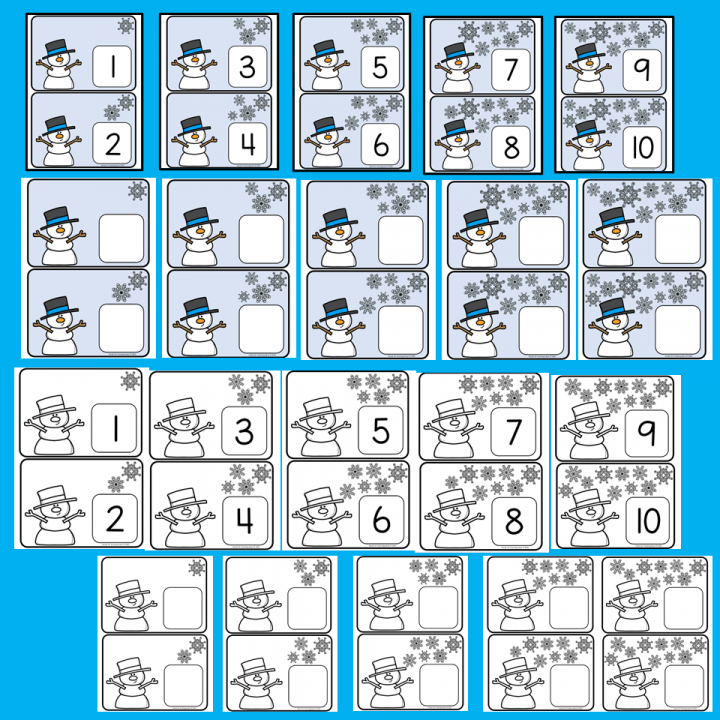 Winter Math Center Low Prep - Hands-On Teaching Ideas