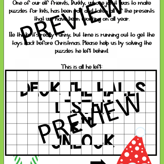Christmas Escape Room Printables (Hands On Game) - Hands-On Teaching Ideas