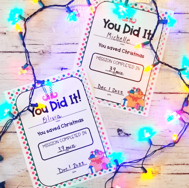 Christmas Escape Room Printables (Hands On Game) - Hands-On Teaching Ideas