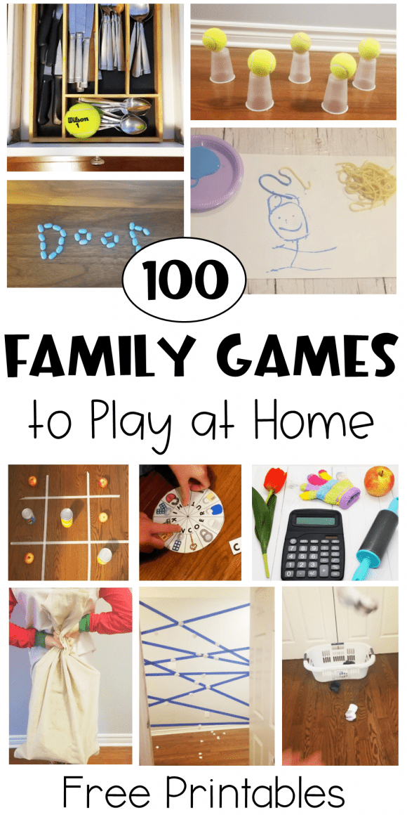 Best Family Games to Play at Home with Free Printables