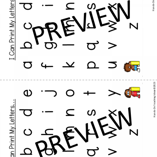 Alphabet Handwriting Practice Pages - Hands-On Teaching Ideas