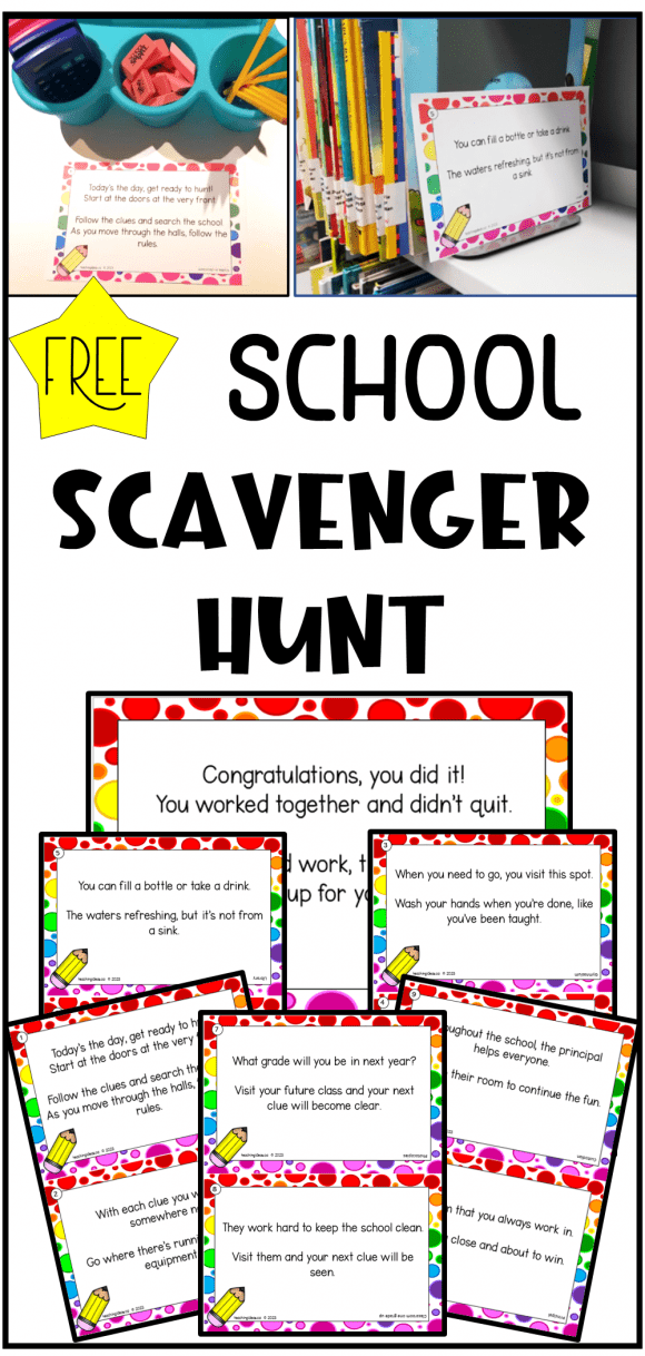 Free School Scavenger Hunt
