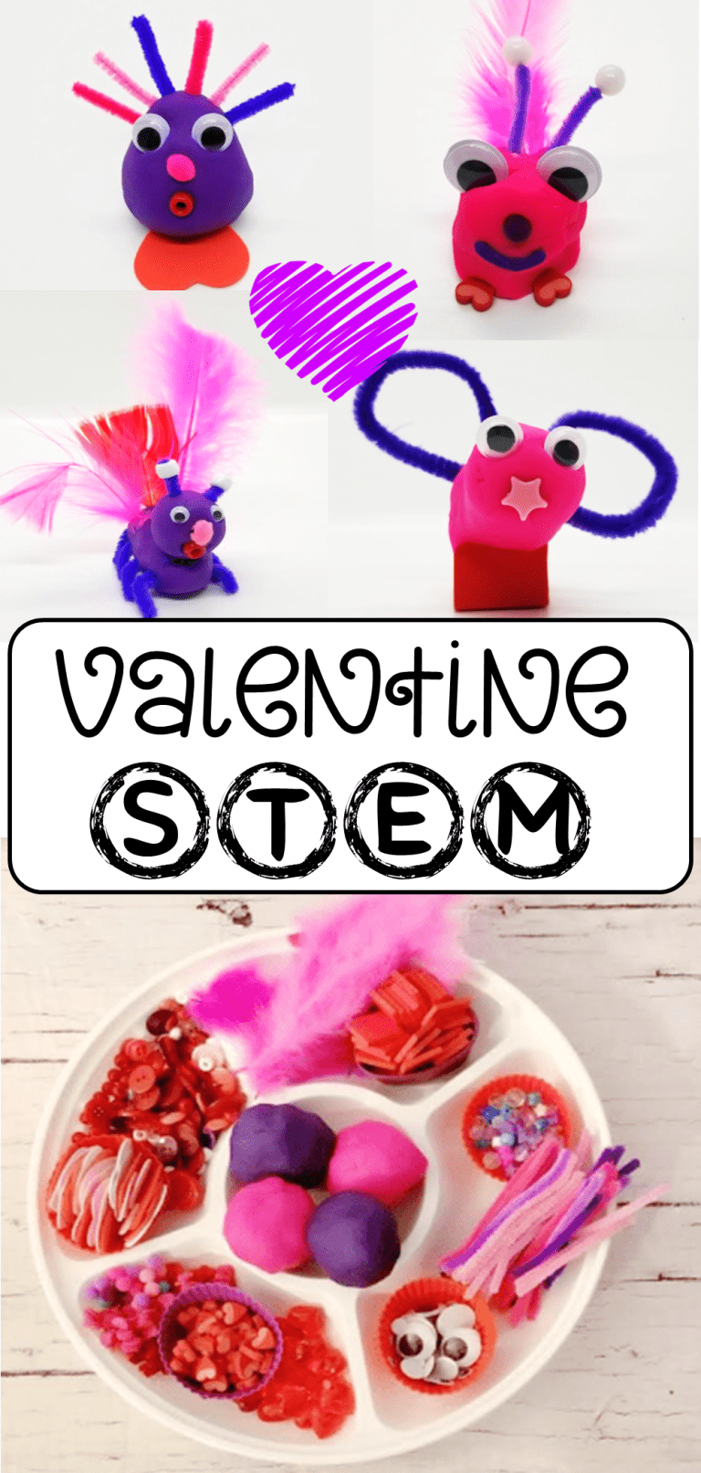 Valentines Day STEM Activity - + Free Activity Cards