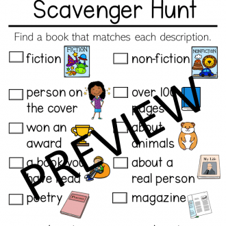 Book Scavenger Hunt - Hands-On Teaching Ideas