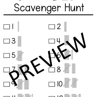 Numbers Scavenger Hunt - Hands-On Teaching Ideas