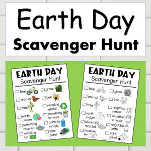 Earth Day Scavenger Hunt - Hands-On Teaching Ideas