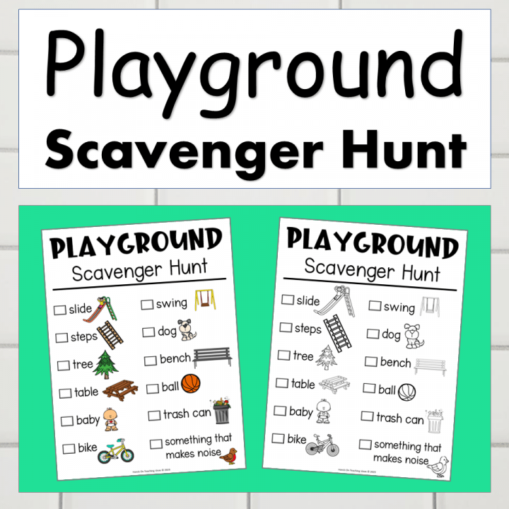 Playground Scavenger Hunt - Hands-On Teaching Ideas