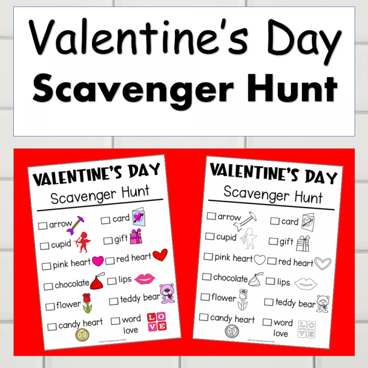Valentine's Day Scavenger Hunt - Hands-On Teaching Ideas
