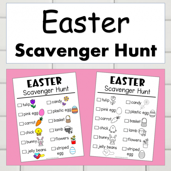 Easter Scavenger Hunt - Hands-On Teaching Ideas