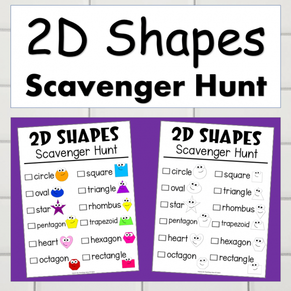 2D Shapes Scavenger Hunt - Hands-On Teaching Ideas