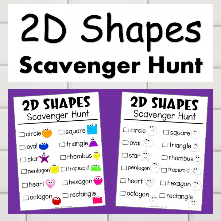 2D Shapes Scavenger Hunt - Hands-On Teaching Ideas