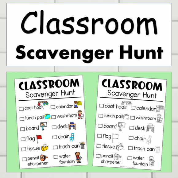 Classroom Scavenger Hunt - Hands-On Teaching Ideas