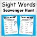 Sight Words Scavenger Hunt - Hands-On Teaching Ideas