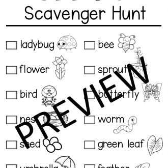 Spring Scavenger Hunt - Hands-On Teaching Ideas