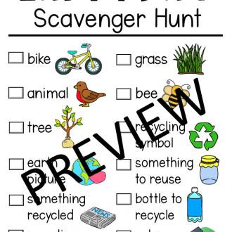 Earth Day Scavenger Hunt - Hands-On Teaching Ideas