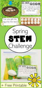 Spring STEM Activity for Kids (Free Printable)