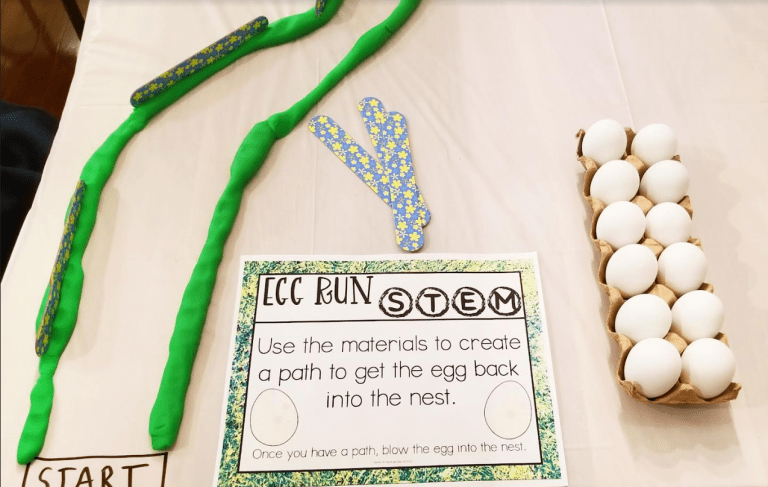 Spring STEM Activity for Kids (Free Printable)