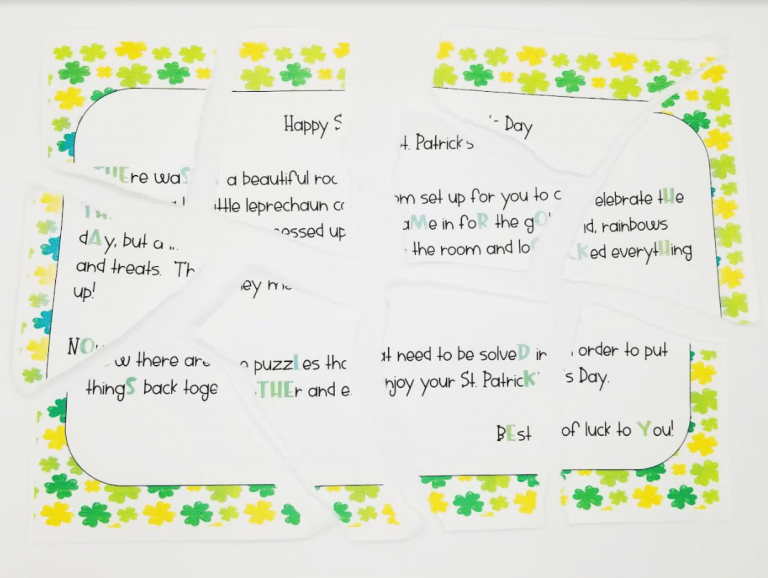 DIY St. Patrick's Day Escape Room with Printables