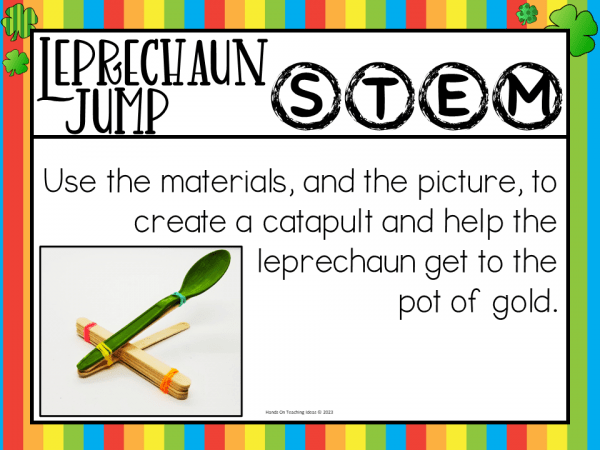 Easy St. Patricks Day STEM Challenge for Kids