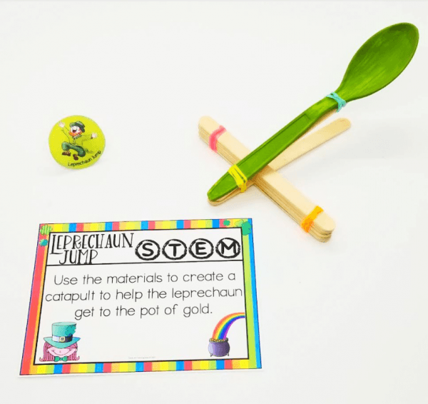 Easy St. Patricks Day STEM Challenge for Kids