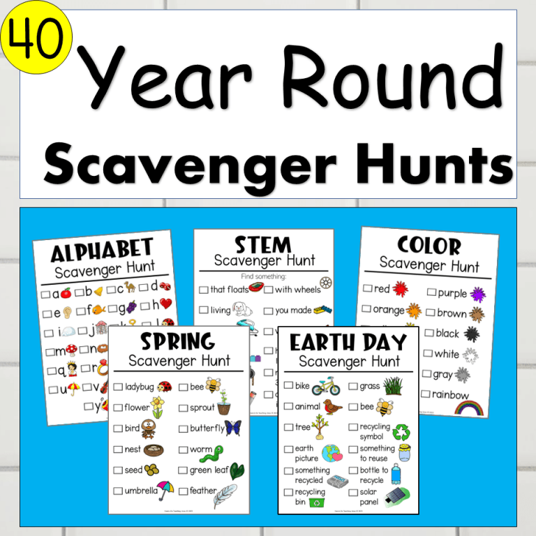 40 Scavenger Hunts - Bundle and Save - Hands-On Teaching Ideas