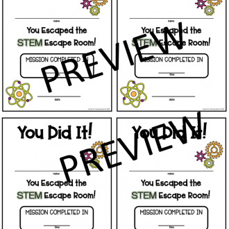 STEM Escape Room Printable Puzzles - Hands-On Teaching Ideas