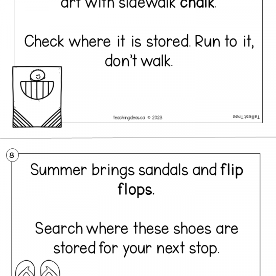 Summer Scavenger Hunt - Hands-On Teaching Ideas