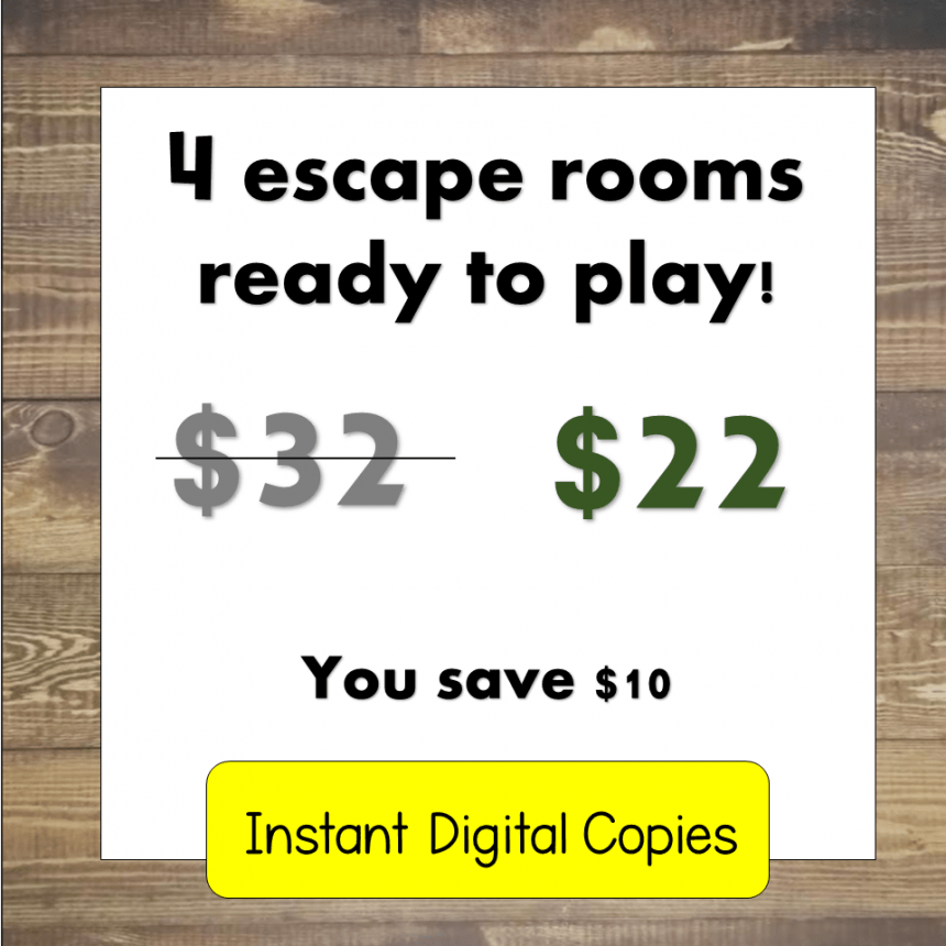 Freebie! Printable Escape Room