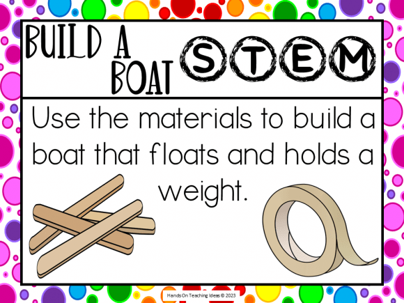 Build a Boat STEM Challenge