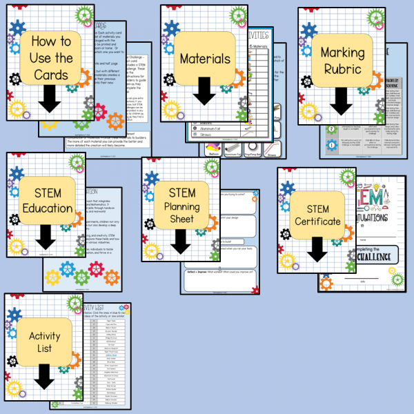 50 STEM Task Cards - Hands-On Teaching Ideas