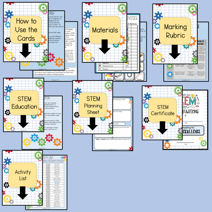 50 STEM Task Cards - Hands-On Teaching Ideas